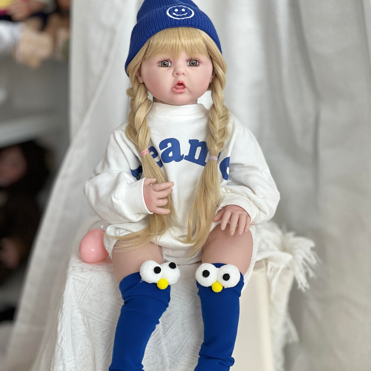 Reborn Doll--- 24 Inch Reborn Bebe Golden Hair Newborn Baby Soft Vinyl ...