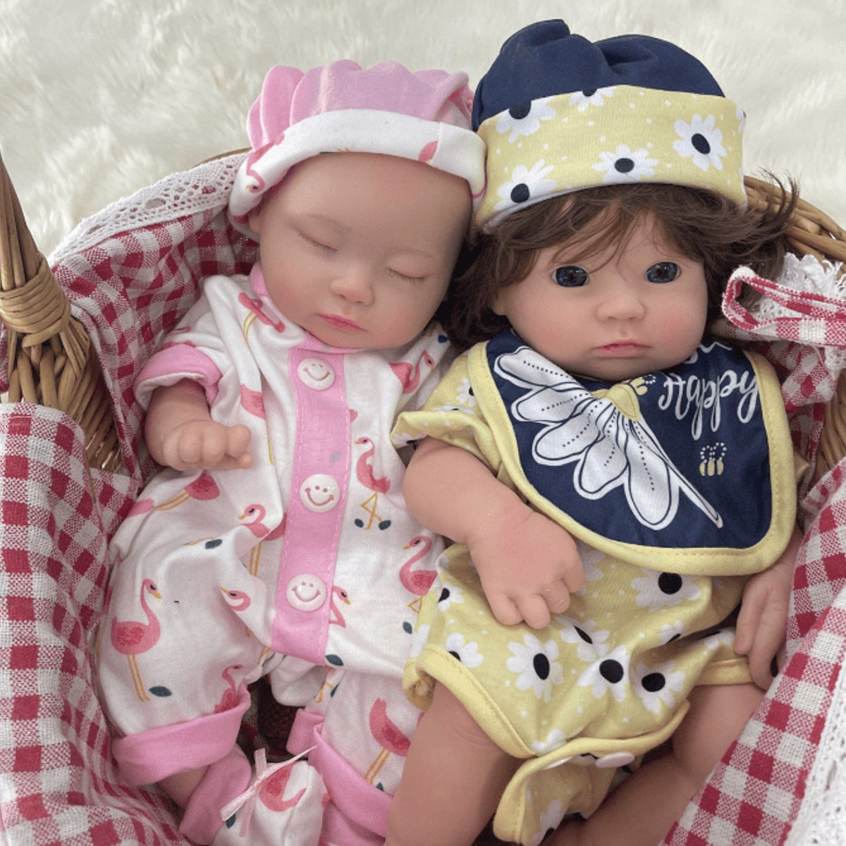 35 Cm Full Body Solid Silicone Bebe Reborn Doll Painted By Artists ...